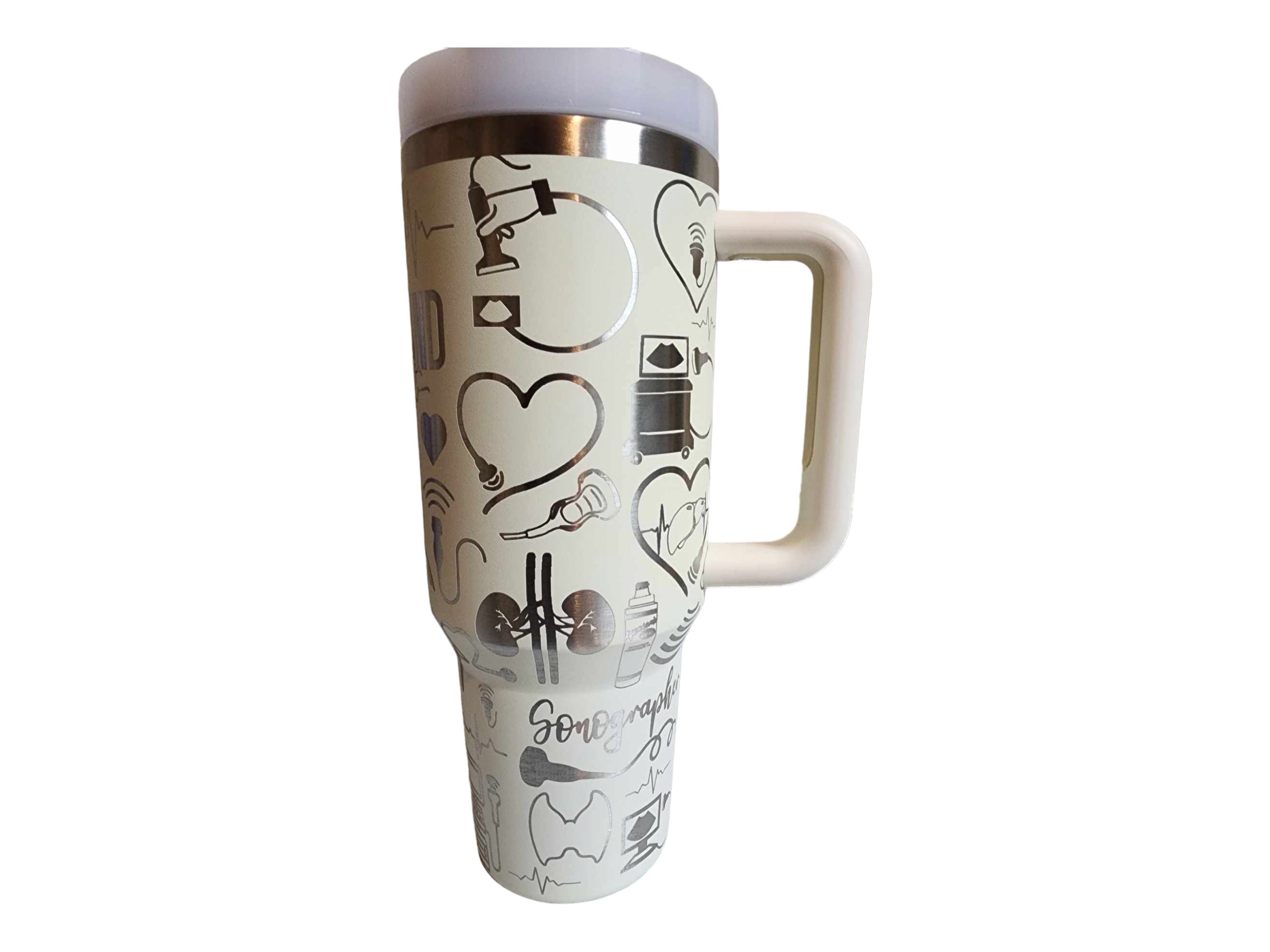 Ultrasound Tech Laser Engraved Full Wrap 40oz Tumbler, Digital Download ...