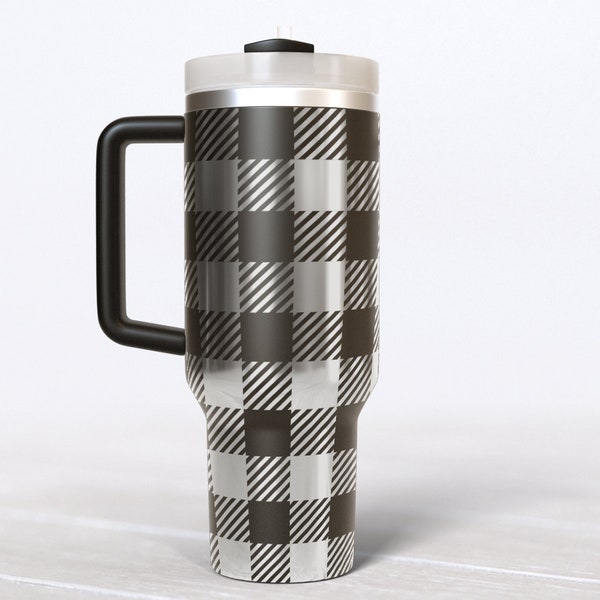 Buffalo Plaid Cups - Etsy
