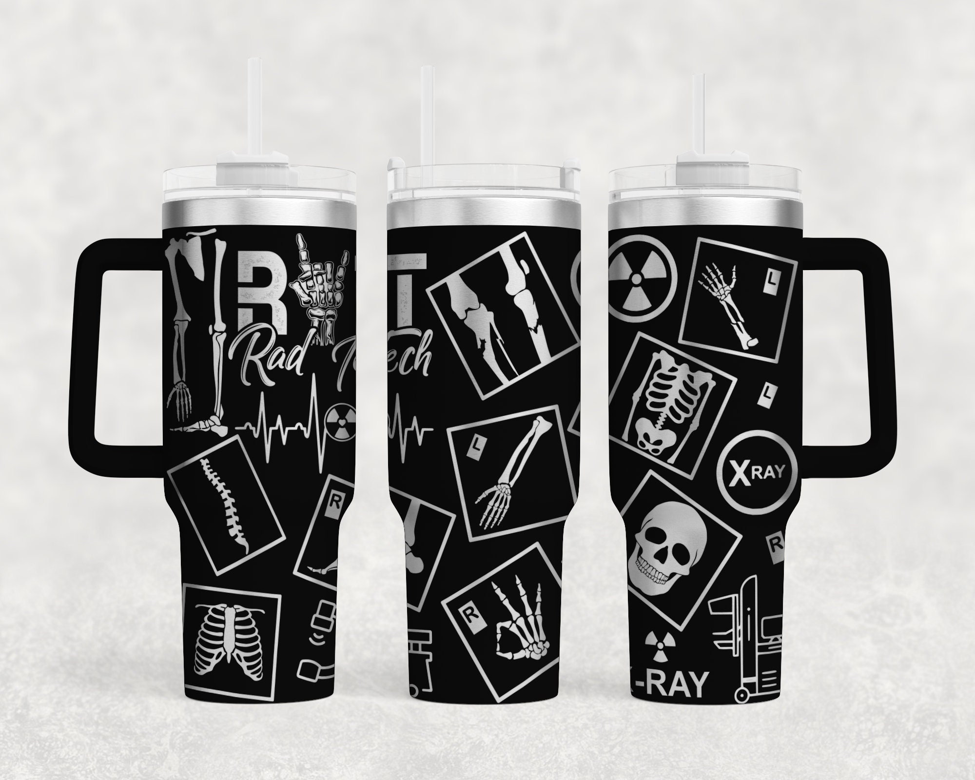 Radiology Tech Laser Engraved Full Wrap 40oz Tumbler, Digital Download ...