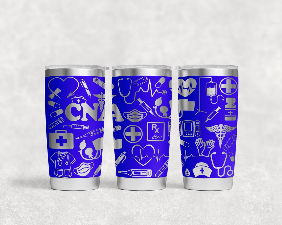 CNA Laser Engraved Full Wrap 20oz Tumbler, Digital Download, SVG ...