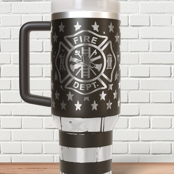 Firefighter Laser Svg - Etsy
