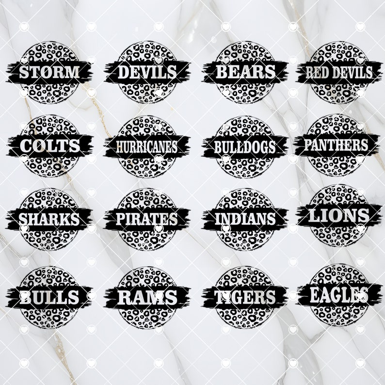 Leopard Distressed Mascot BUNDLE SVG, Laser Engraved Leather Patch ...
