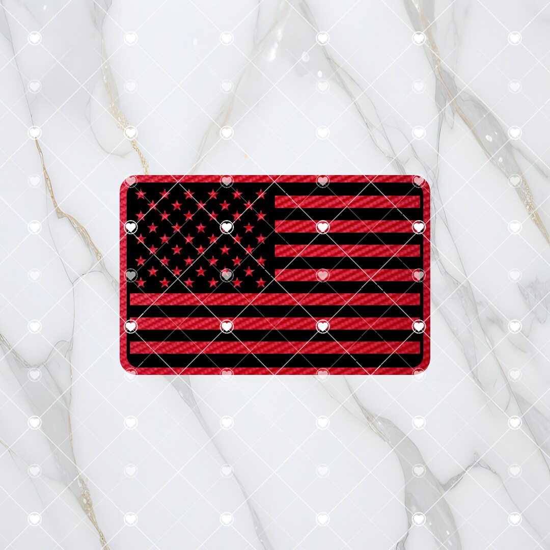 American Flag SVG, Laser Engraved Leather Patch Design, Digital ...
