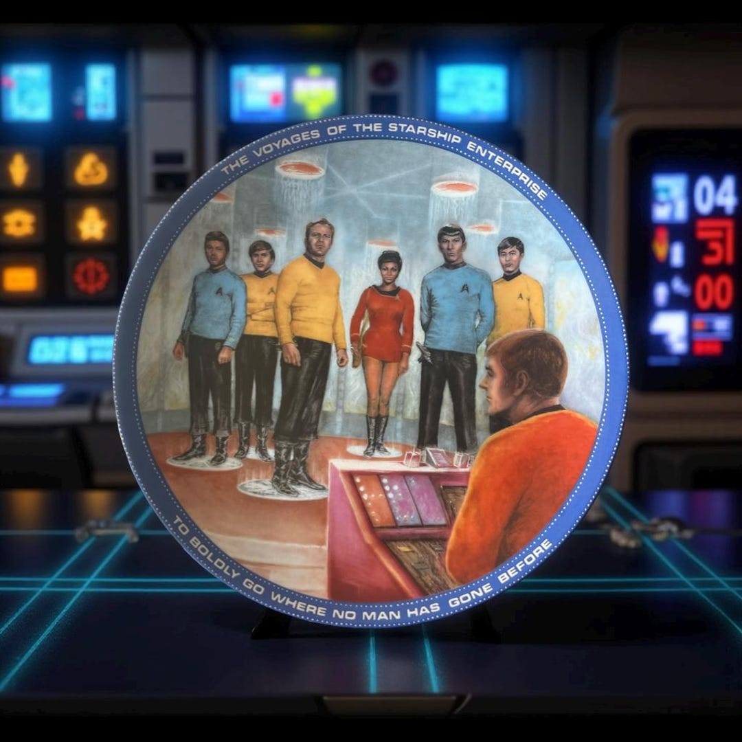 1992 Star Trek Beam Us Down Scotty Collector Plate - Hamilton ...