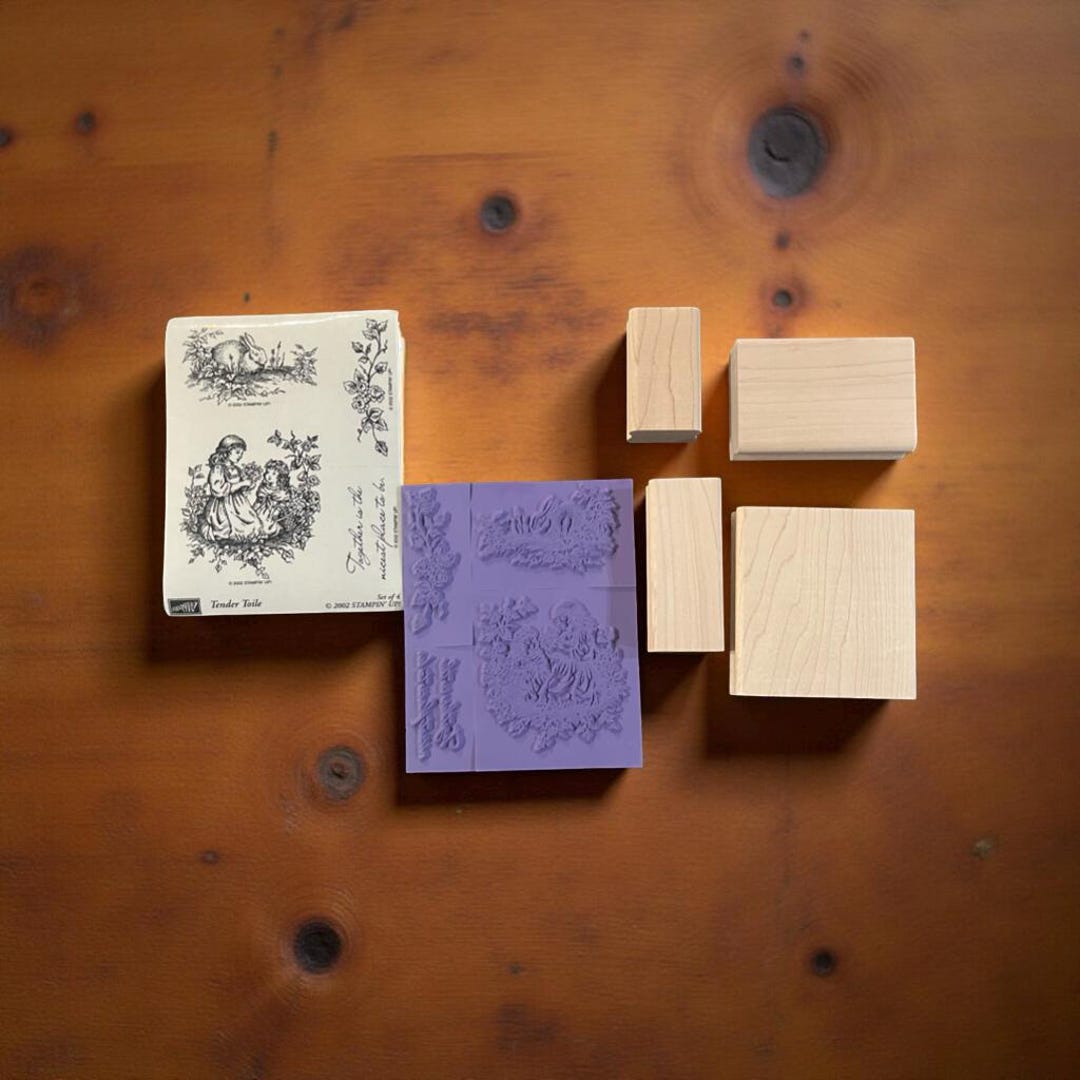 2002 Stampin’ Up! Tender Toile Stamp Set of 4 – NIB Retired Vintage - Etsy