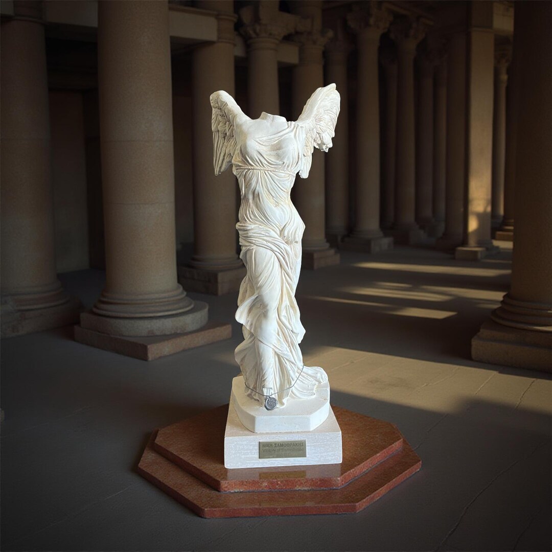 MADE IN GREECE!!! Greek Winged Victory Statue – Cast Marble Nike of ...