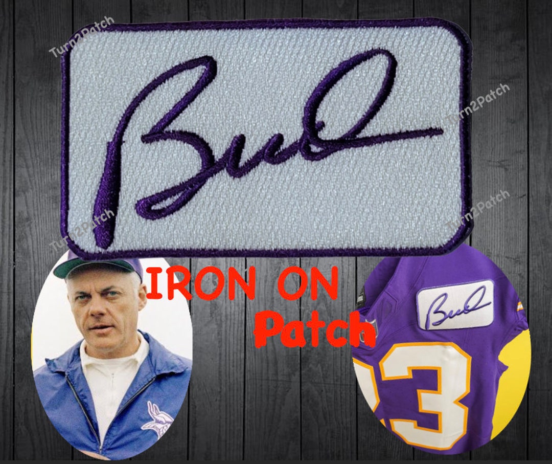Bud Grant Patch MINNESOTA VIKINGS Football Jersey Bud Patch 2023 ...
