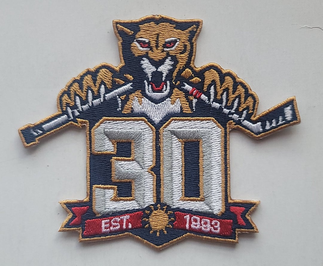 Florida Panthers 30th Anniversary Patch - Florida 30 Season Iron on ...