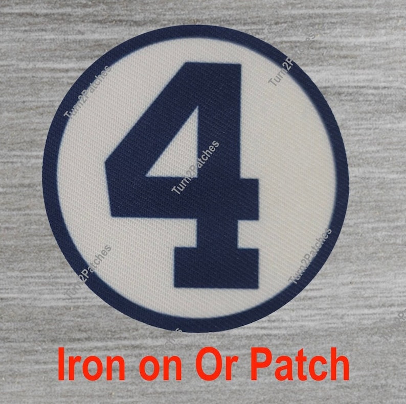 Lou Gehrig #4 Patch ALS Speech Anniversary Baseball Jersey Iron on ...