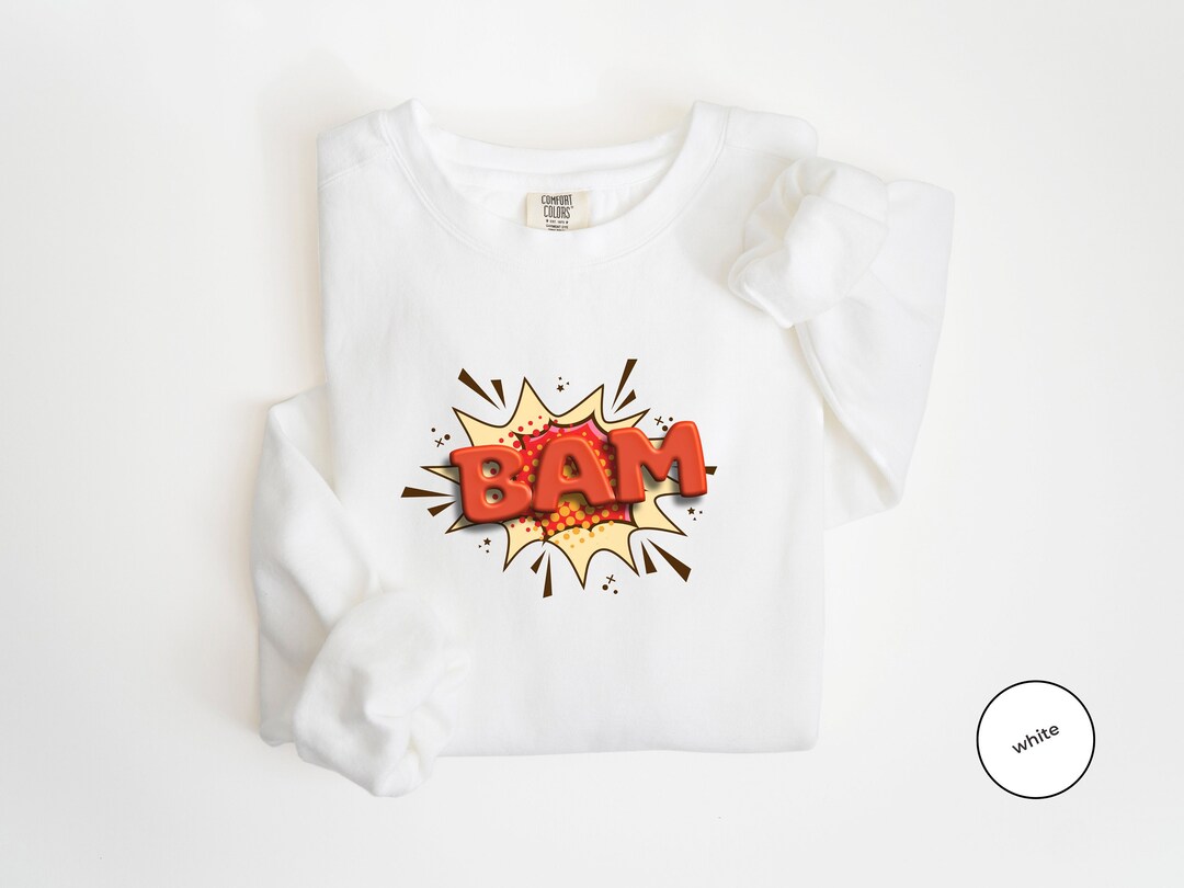 Comic Sweatshirt Iconic BAM DC Comic Sweater Vintage Superhero - Etsy