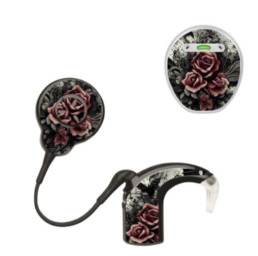 Floral, Goth, Halloween, Cochlear Implant Stickers: Nucleus, Osia ...