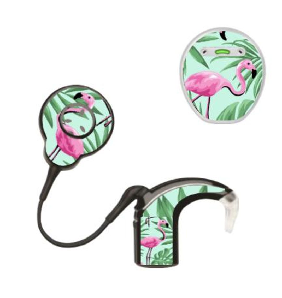 Flamingo Cochlear Implant Stickers: N8, N7, Osia 2, Kanso 2 - Etsy