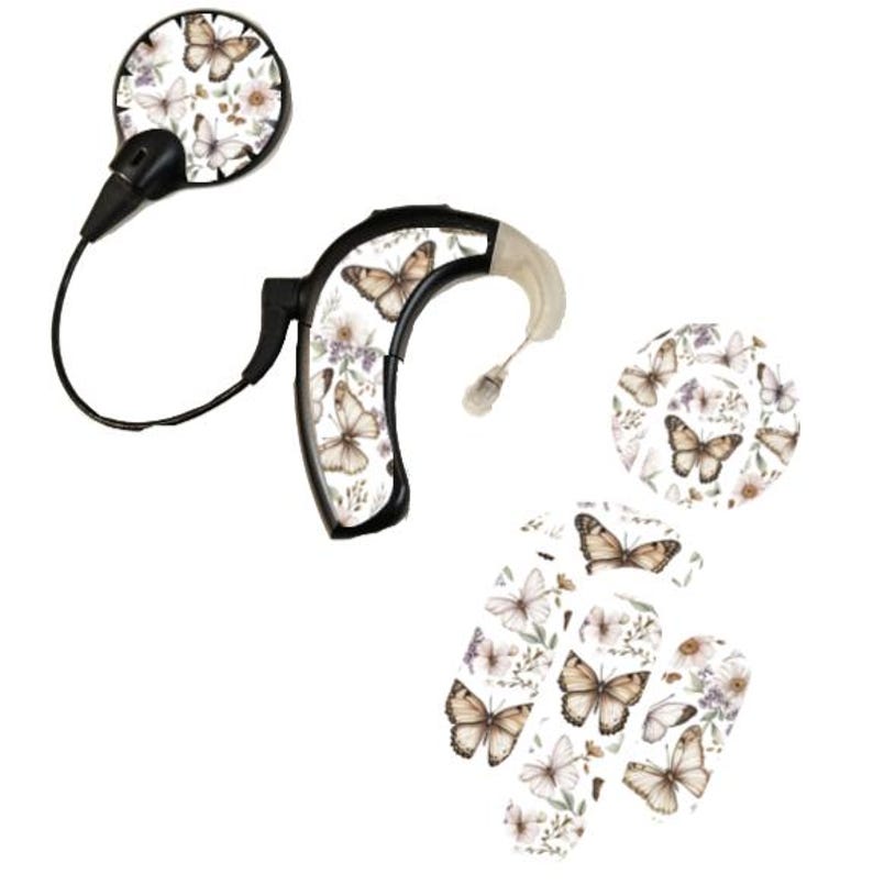 Floral Cochlear Implant Stickers: Fashion Skins for Nucleus, Osia ...