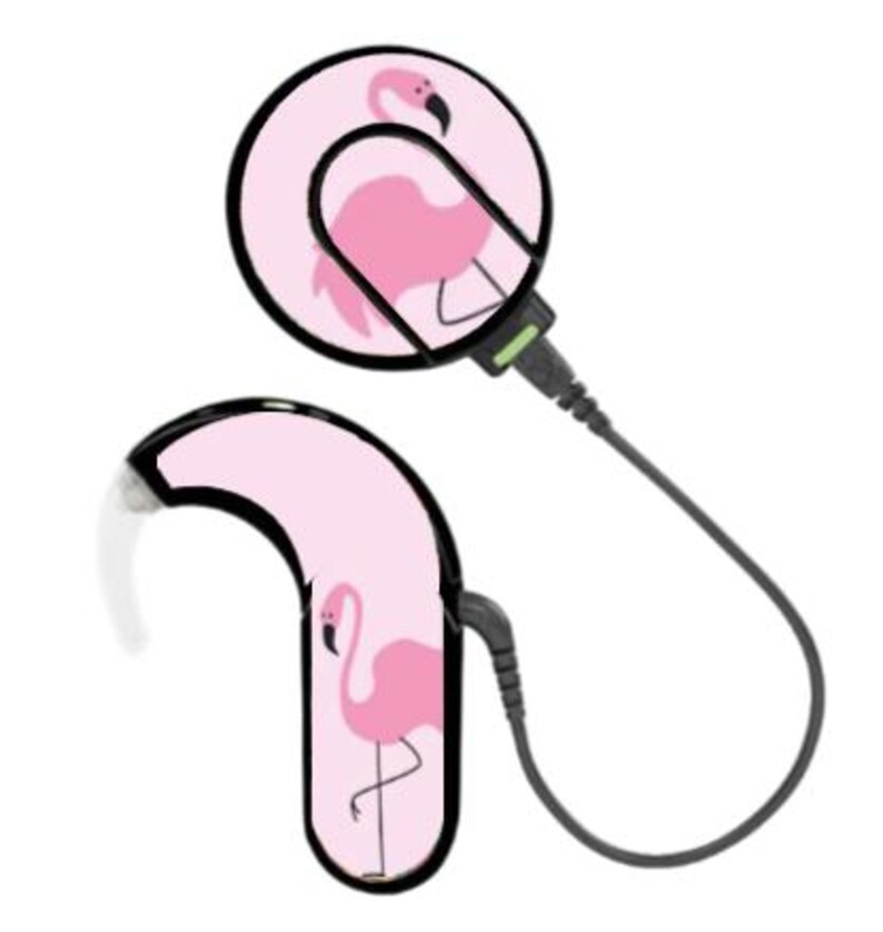 Flamingo Cochlear Implant Stickers: N8, N7, Osia 2, Kanso 2 - Etsy