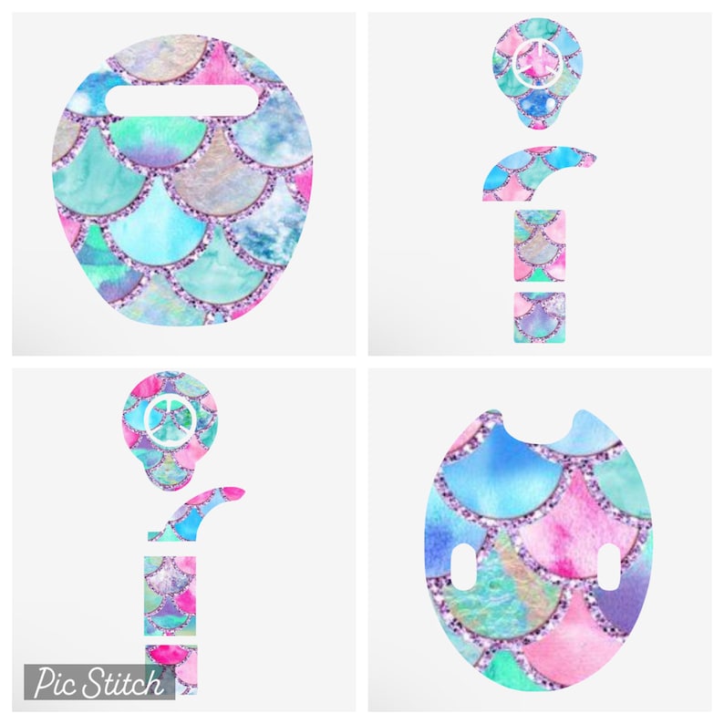 Rainbow, Mermaid, Turtle, Cochlear Implant Stickers: Fashion Skins for ...