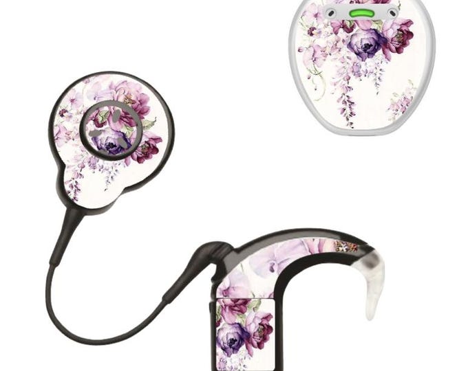 Floral Cochlear Implant Skins for Nucleus 7, Nucleus 8, AB Marvel ...