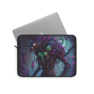 Monster Computer Bag, Forest Creature Laptop Sleeve - Etsy