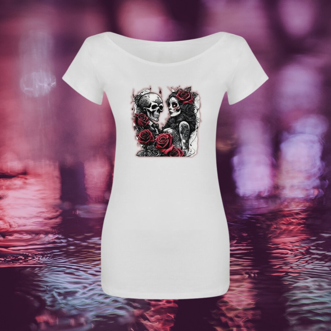 Dark Valentine, Goth Couple, Love Death & Roses, Eternal Bliss Women's ...