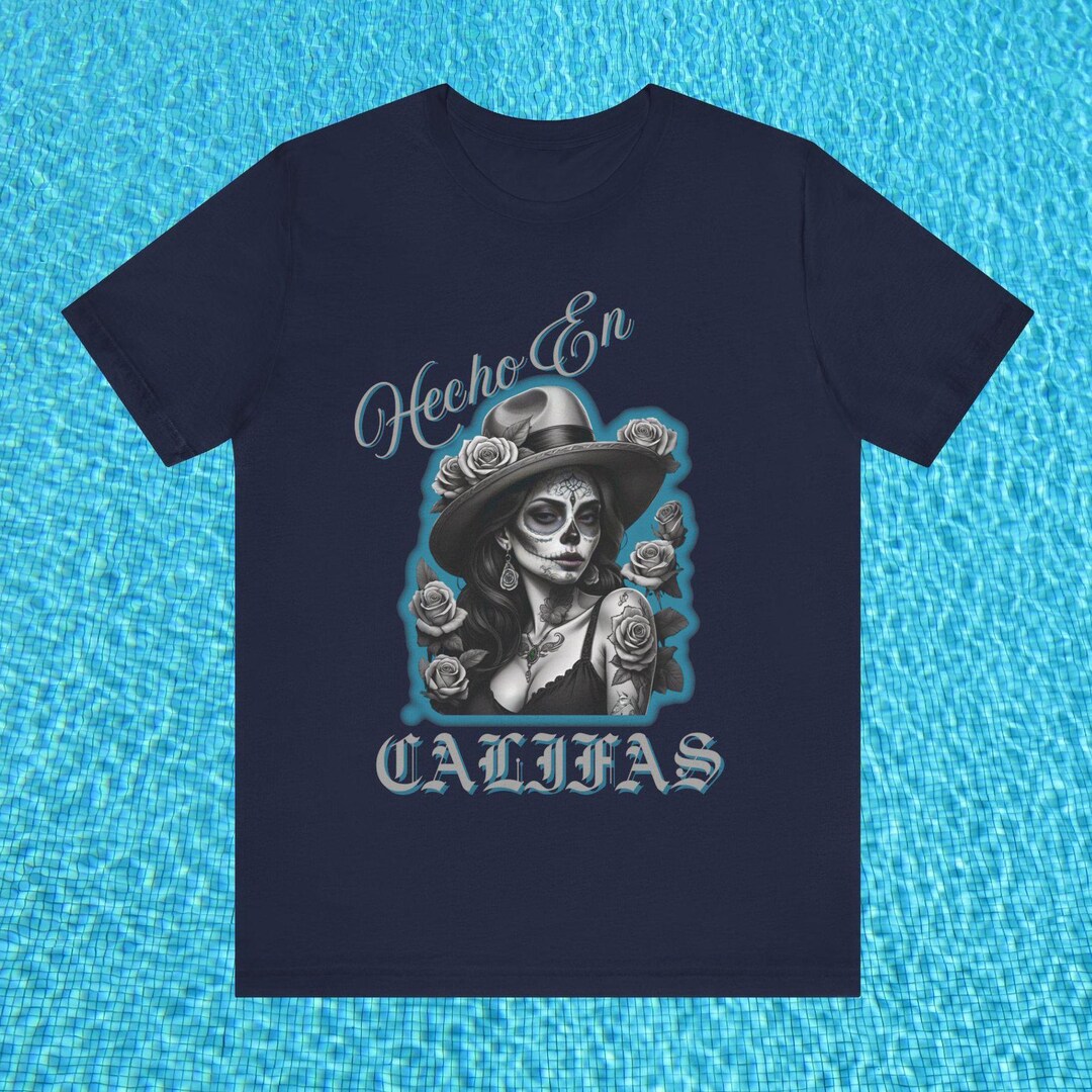 Hecho En Califas, California Pride Unisex T-shirt With Girl in Fedora ...