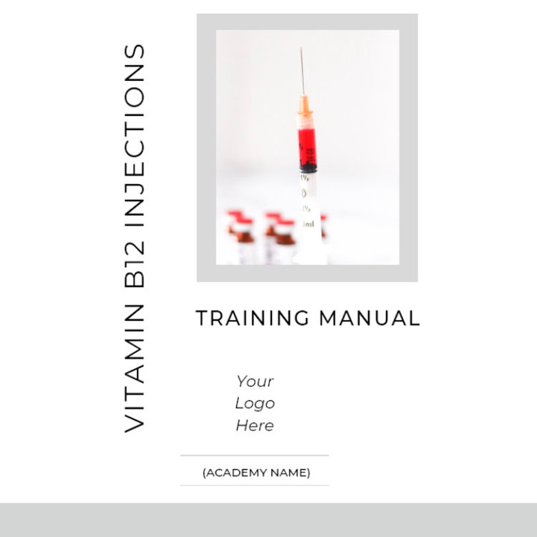 Vitamin B12 Injection Training Manual - Etsy UK