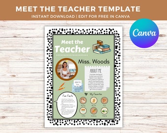 Meet the Teacher Editable Template, Back to School Welcome Letter ...