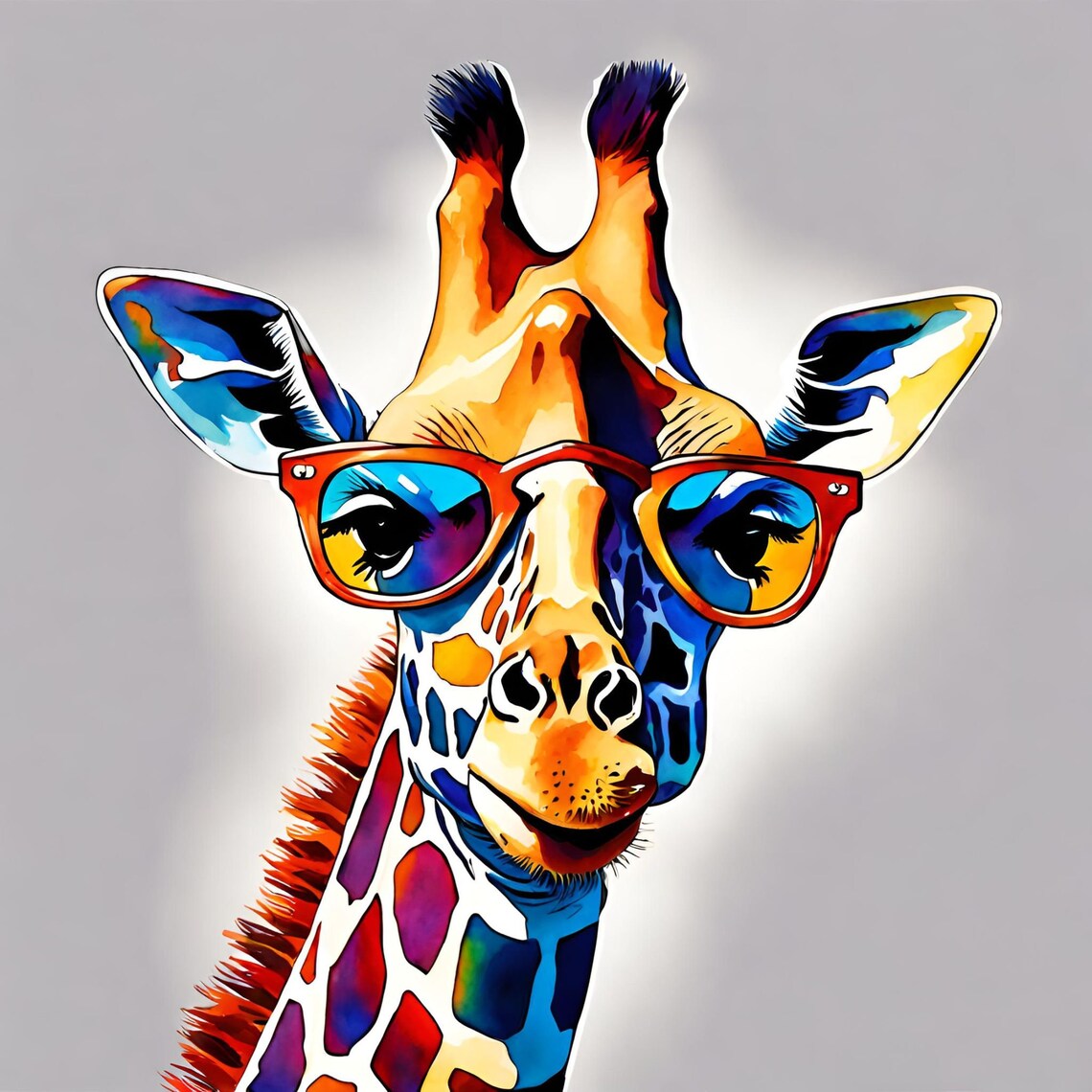 Bundle of 10 High Quality Giraffe Prints, JPG File, Digital, Giraffe ...