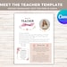 Meet the Teacher Editable Template, Back to School Welcome Letter to ...