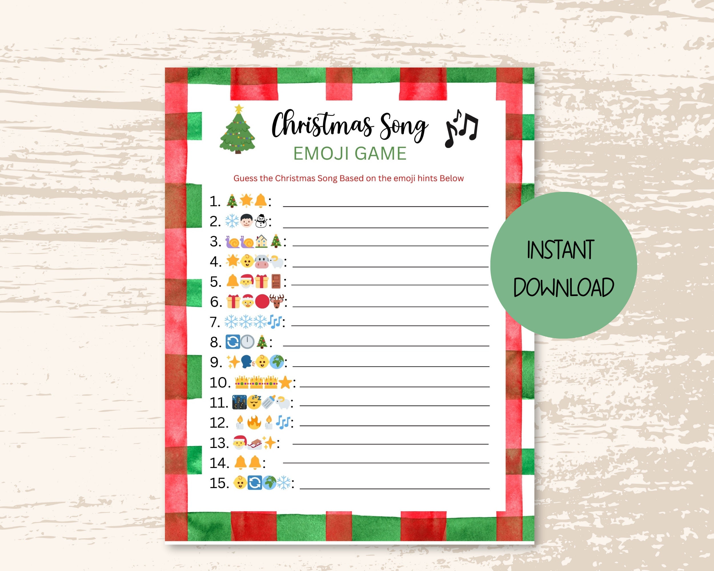 Christmas Song Emoji Game, Christmas Printable Emoji Cards, Classroom ...