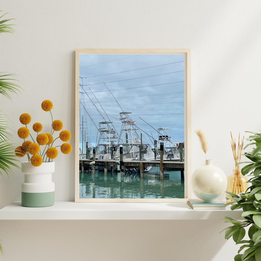 Islamorada Boats Print: Florida Keys Coastal Wall Art (digital Download ...
