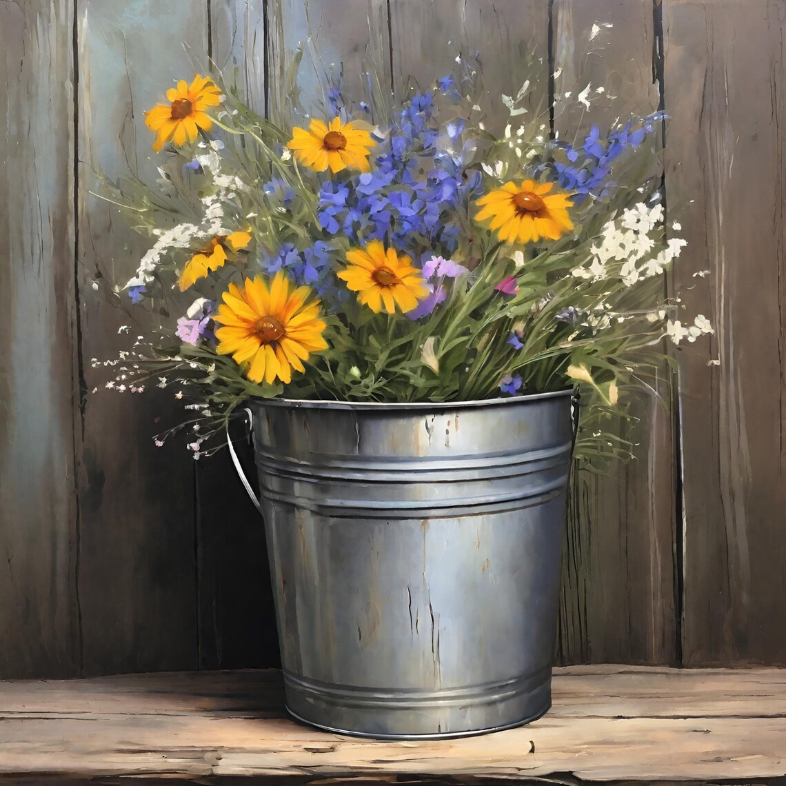 10 High Quality Prints, JPG File, Digital Printable, Bucket of ...