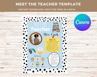 Meet the Teacher Editable Template, Back to School Welcome Letter ...
