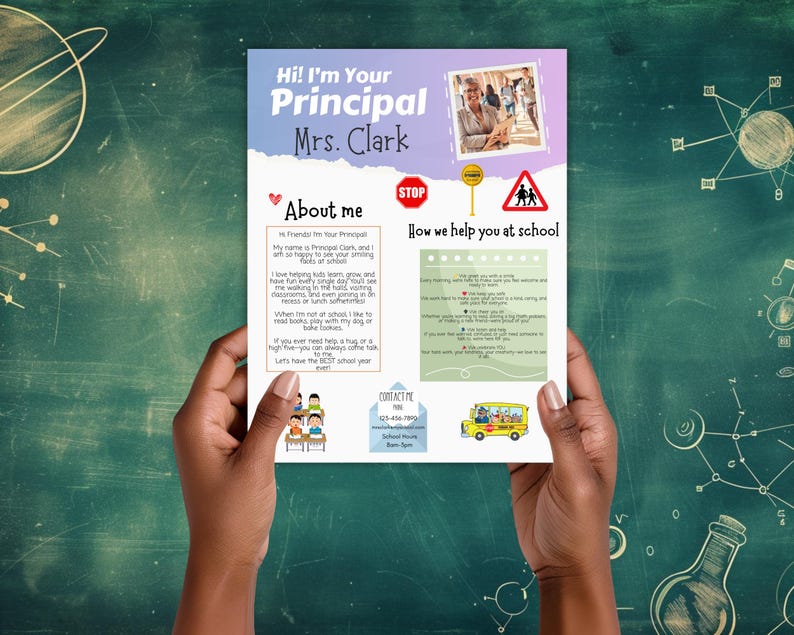 Meet the Principal Editable Template, Back to School Letter, First Day ...