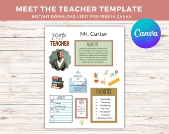Meet the Teacher Editable Template, Back to School Welcome Letter ...