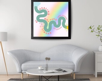 Healing is Not Linear Printable Poster - Etsy