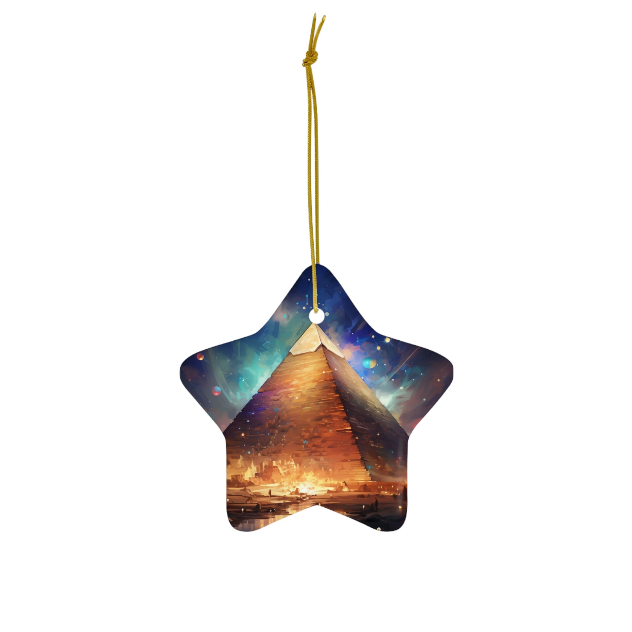 The Great Pyramid of Giza Christmas Ceramic Ornament 4 Shapes - Etsy