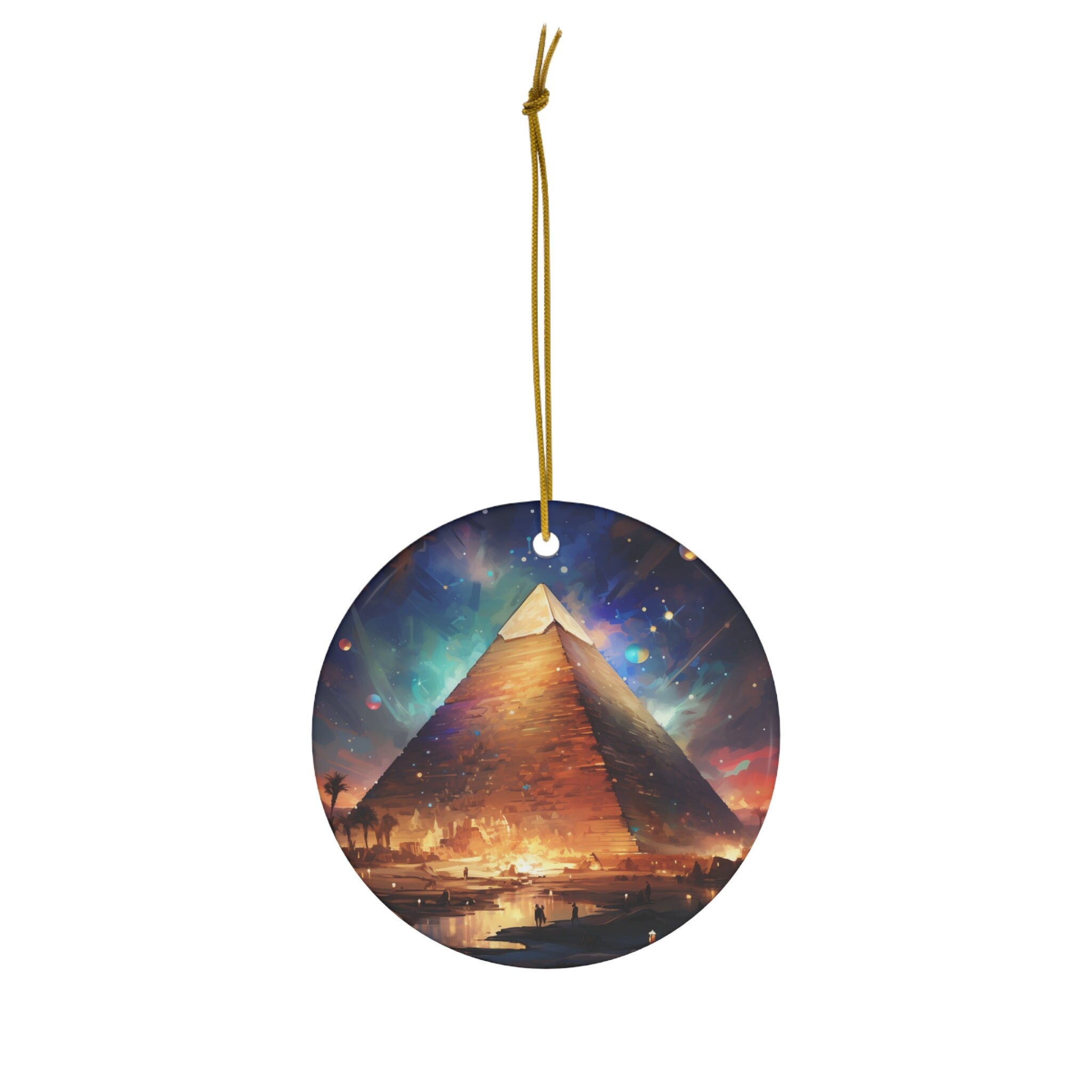 The Great Pyramid of Giza Christmas Ceramic Ornament, 4 Shapes - Etsy