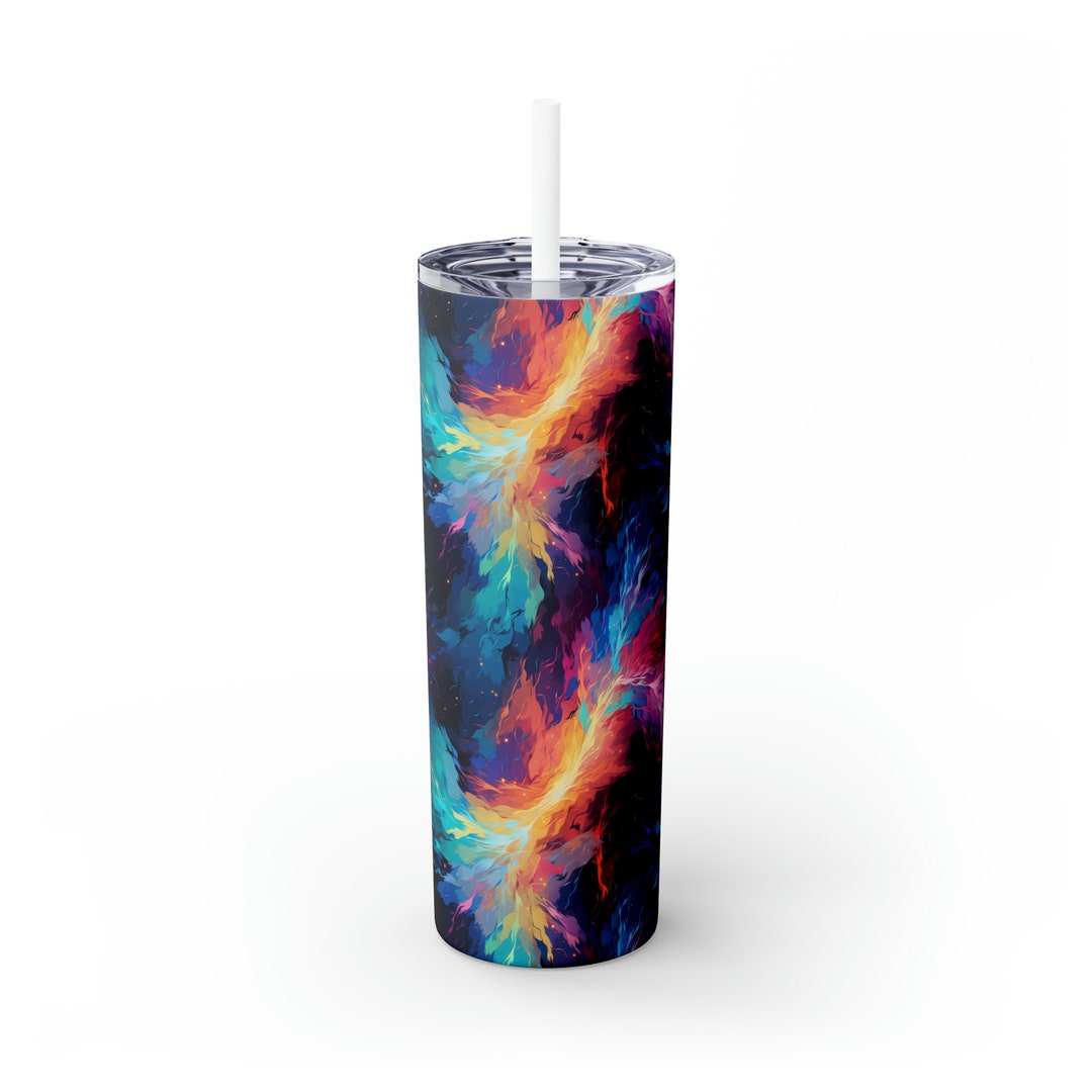 Neon Lightning Skinny Tumbler With Straw, 20oz - Etsy