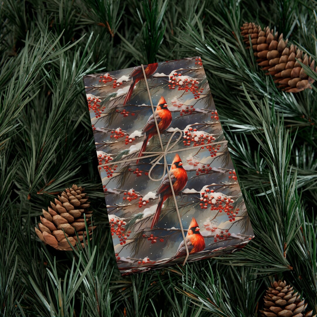 Cardinals in the Snow Gift Wrap Papers - Etsy