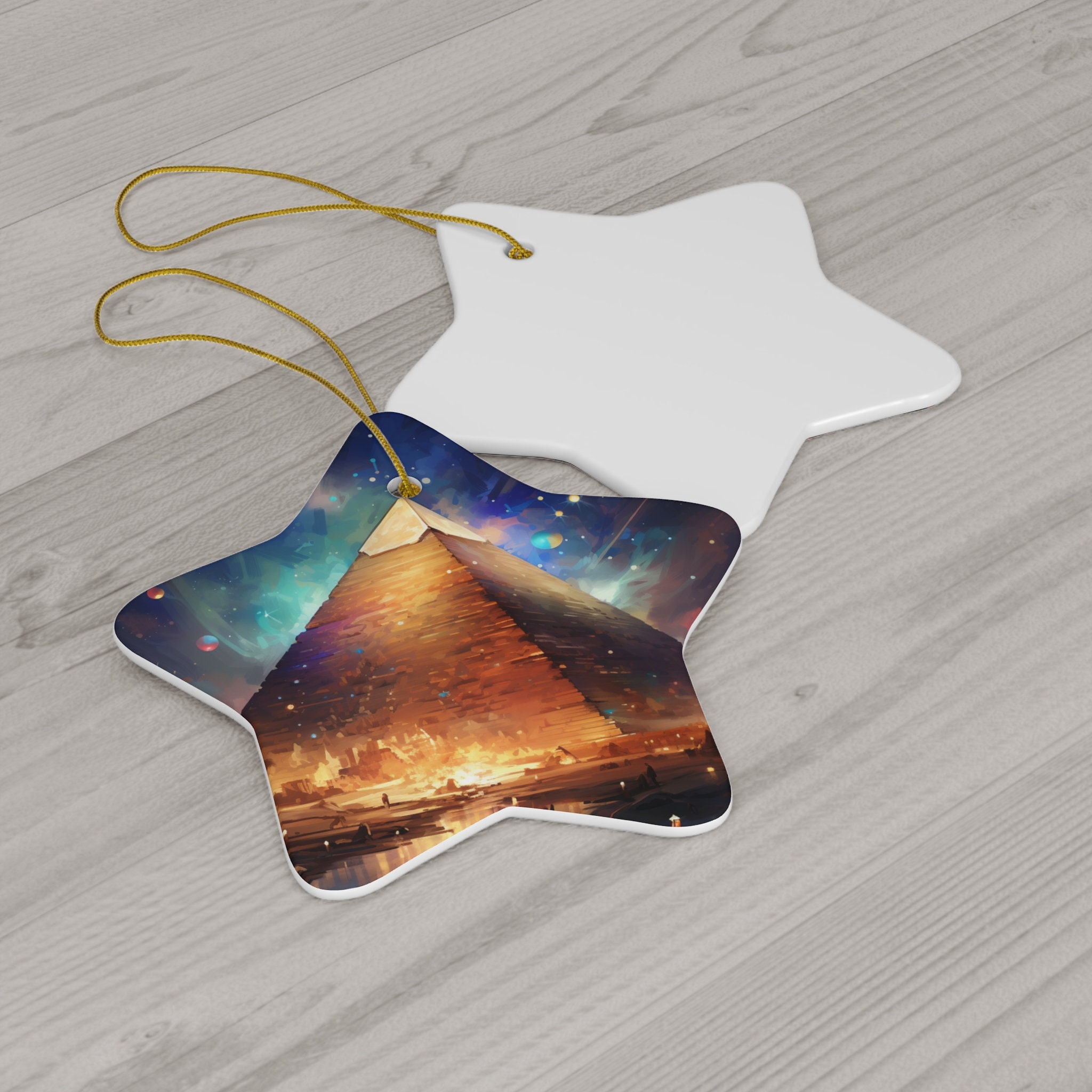The Great Pyramid of Giza Christmas Ceramic Ornament 4 Shapes - Etsy