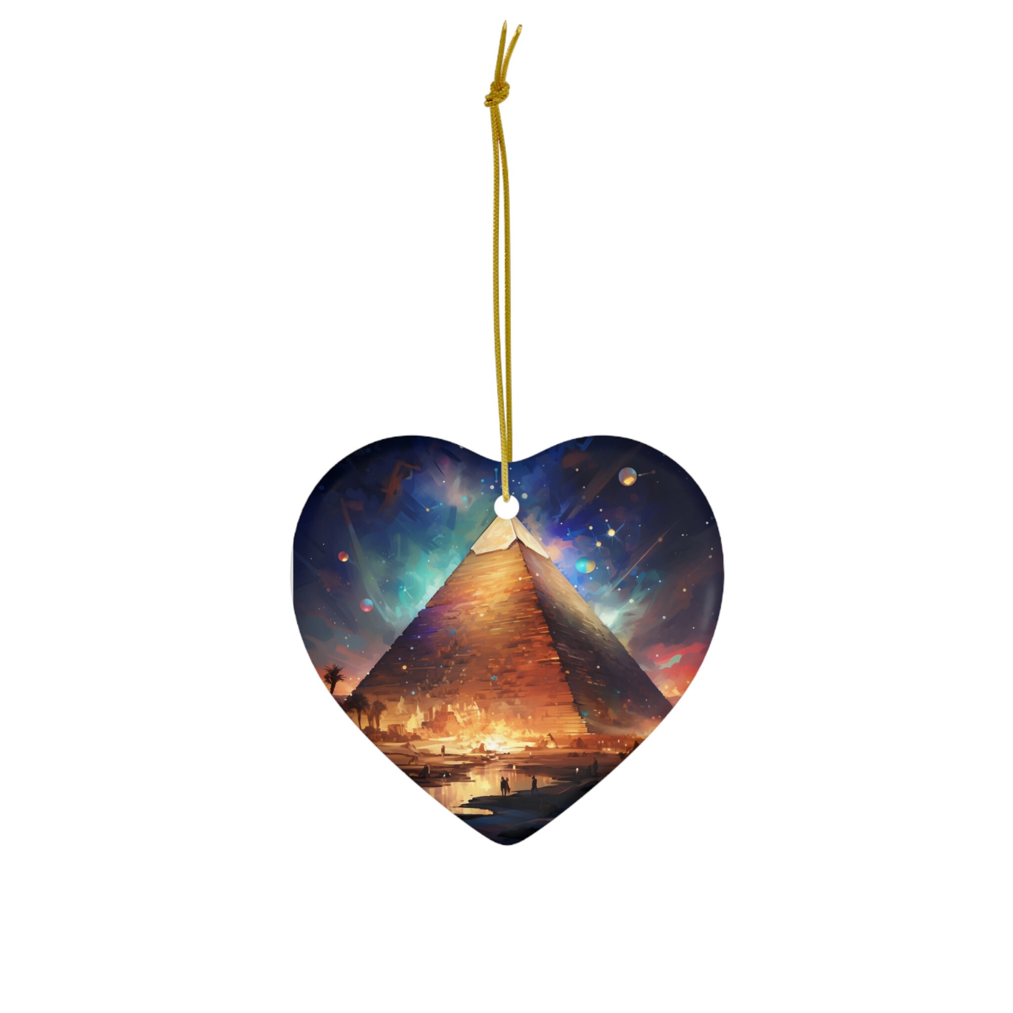 The Great Pyramid of Giza Christmas Ceramic Ornament 4 Shapes - Etsy
