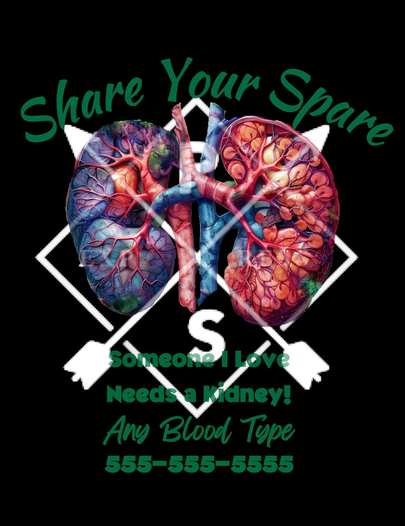 Someone I Love Needs a Kidney Donor Digital Clip Art - Etsy