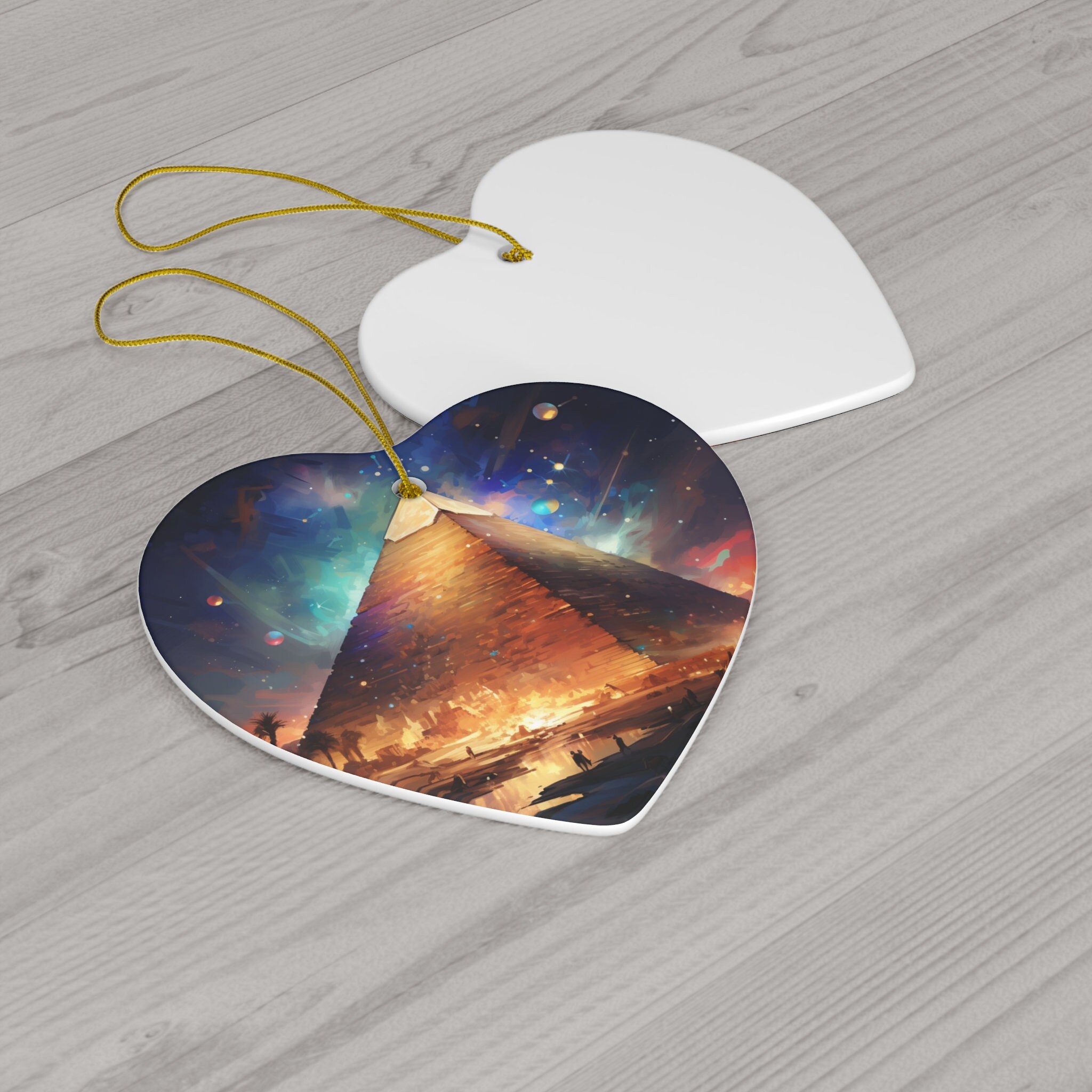 The Great Pyramid of Giza Christmas Ceramic Ornament 4 Shapes - Etsy