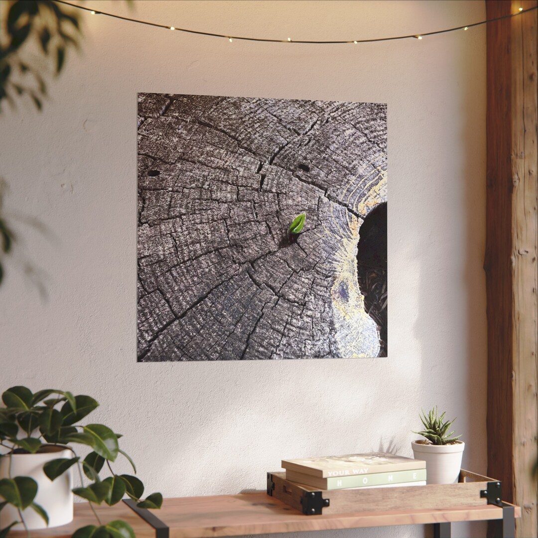 New Life Tree Textured Watercolor Matte Posters - Etsy