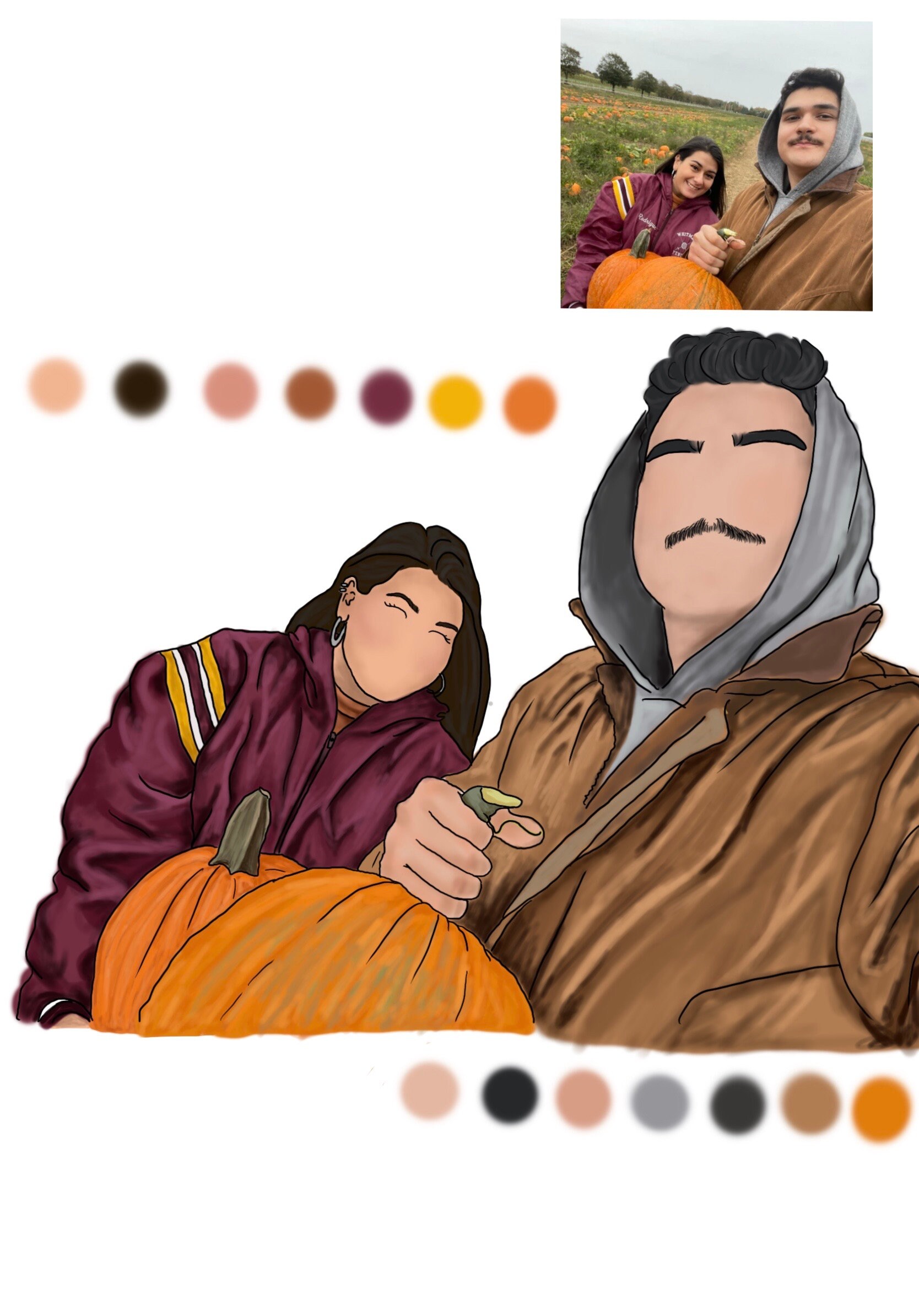 Custom Digital Portraits digital File - Etsy