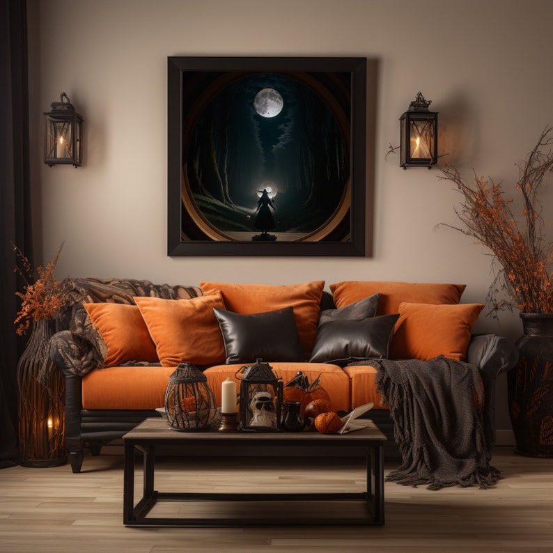 Witch Art, Halloween, Digital Download, Spooky Art - Etsy