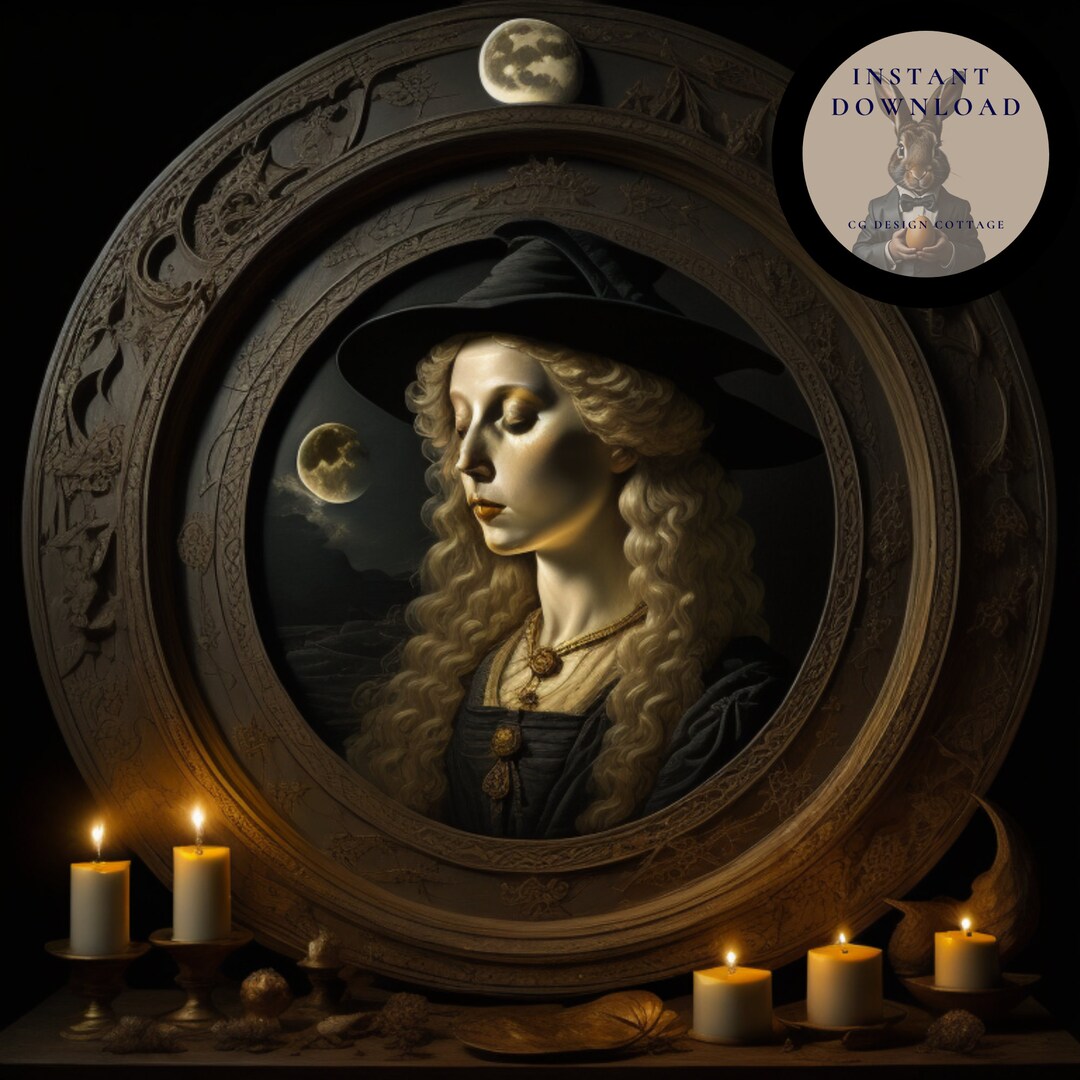 Ai-generated Art Print - Enchanting Portrait of a Young Spellcaster ...