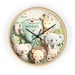 Pastel Jungle Friends Wall Clock for Baby Nursery With Wooden Frame - Etsy
