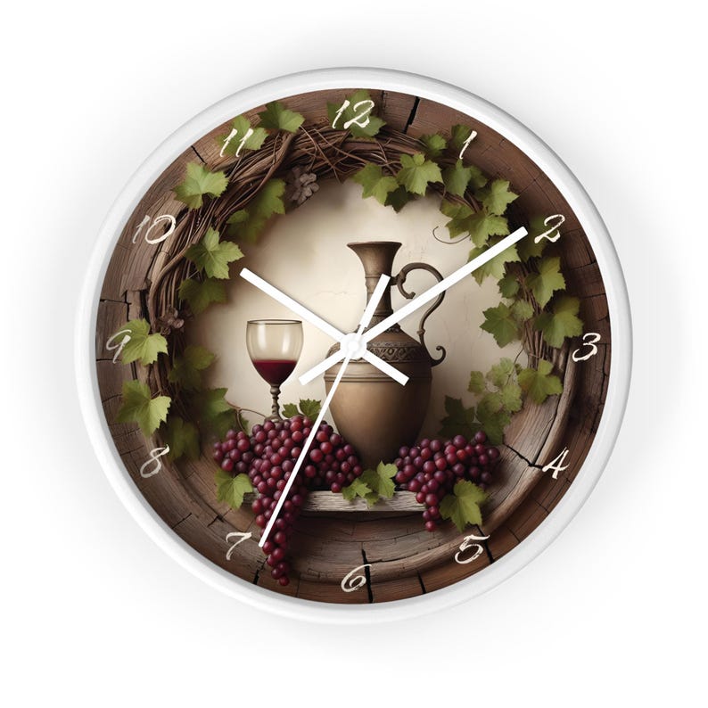 Châteaucore Wall Clock, France Cottage Style, Wine Shop, Farm House ...