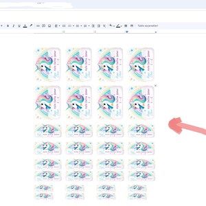 Magical Unicorn Name Label Stickers - Set of 6 Designs - Name Tags for ...