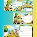 Dinosaurs School Bus Name Labels for Boys, Cute Dino Name Tags ...